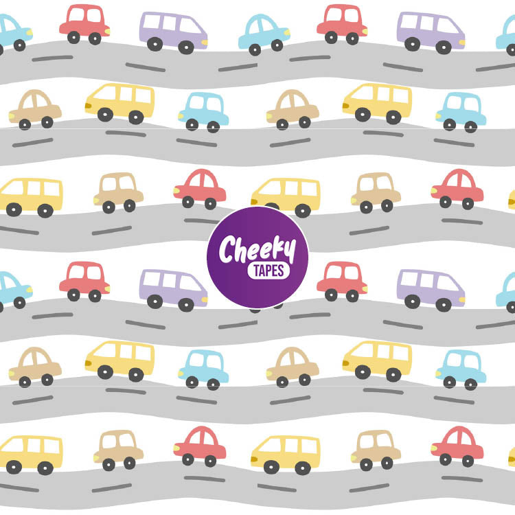 Colourful Cars Tape – Cheeky Tapes