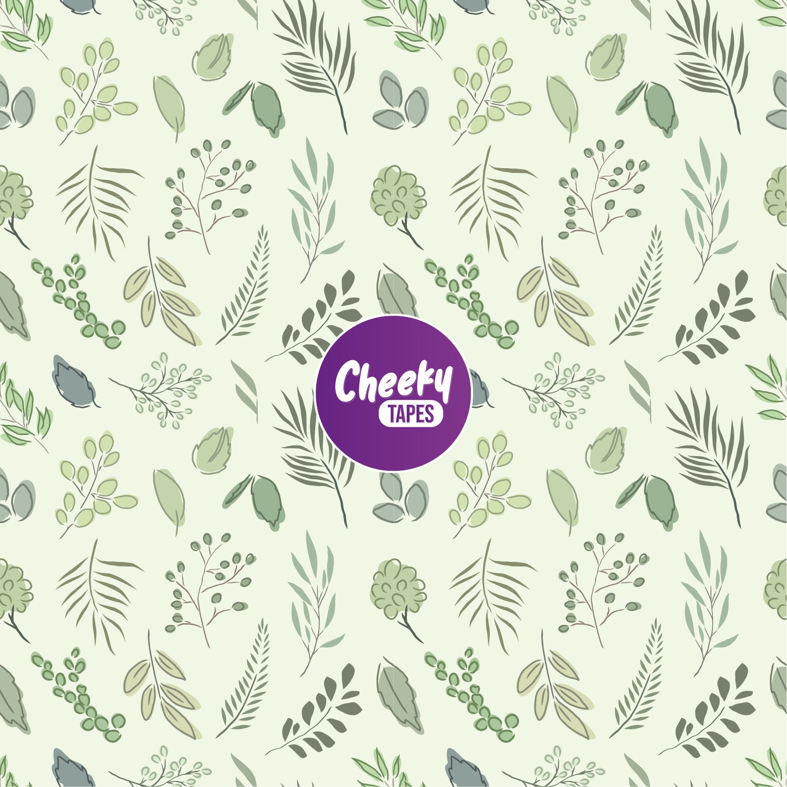 Green Leaves Tape – Cheeky Tapes